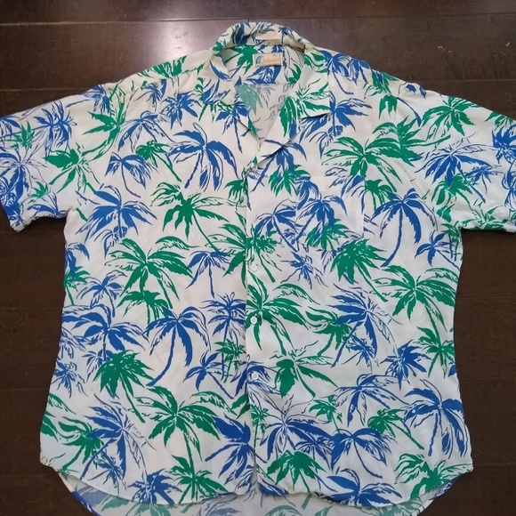 Islander | Shirts | Islander Vintage 8s Palm Tree Button Down Shirt ...